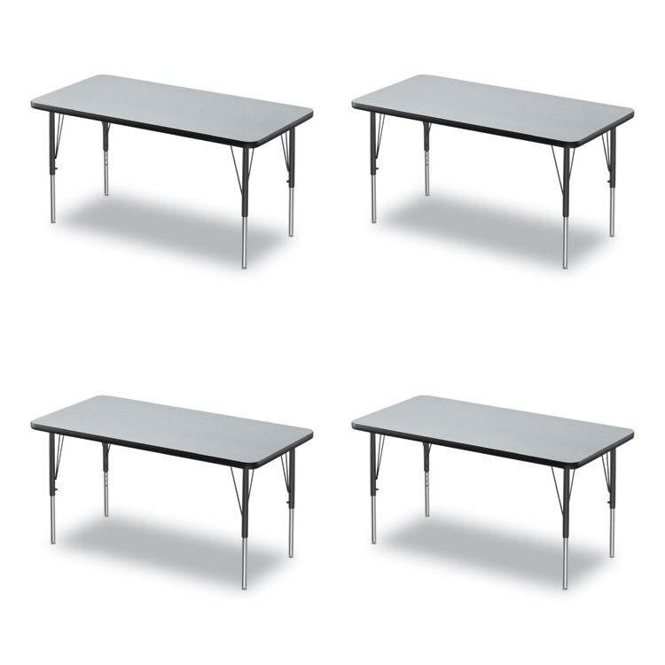Correll® Adjustable Activity Table, Rectangular, 48" x 24" x 19" to 29 ...