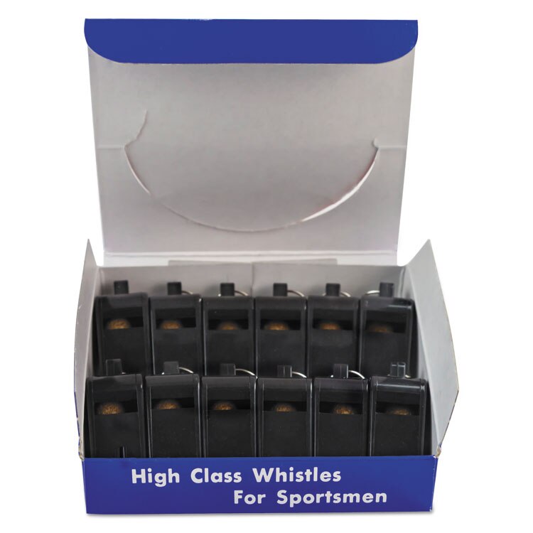 Champion Sports Sports Whistle, Medium Weight, Plastic, Black at OSI