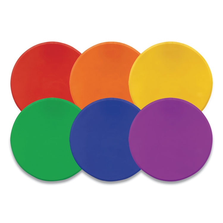 Champion Sports Extra Large Poly Marker Set, 12" Diameter, Assorted ...