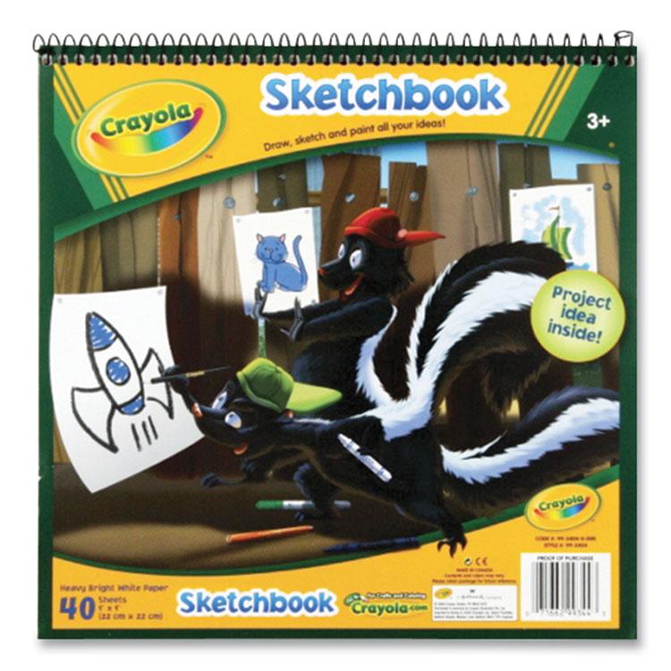 Crayola® Animal Animations Wirebound Sketchpad, Unruled, Gold/Green ...