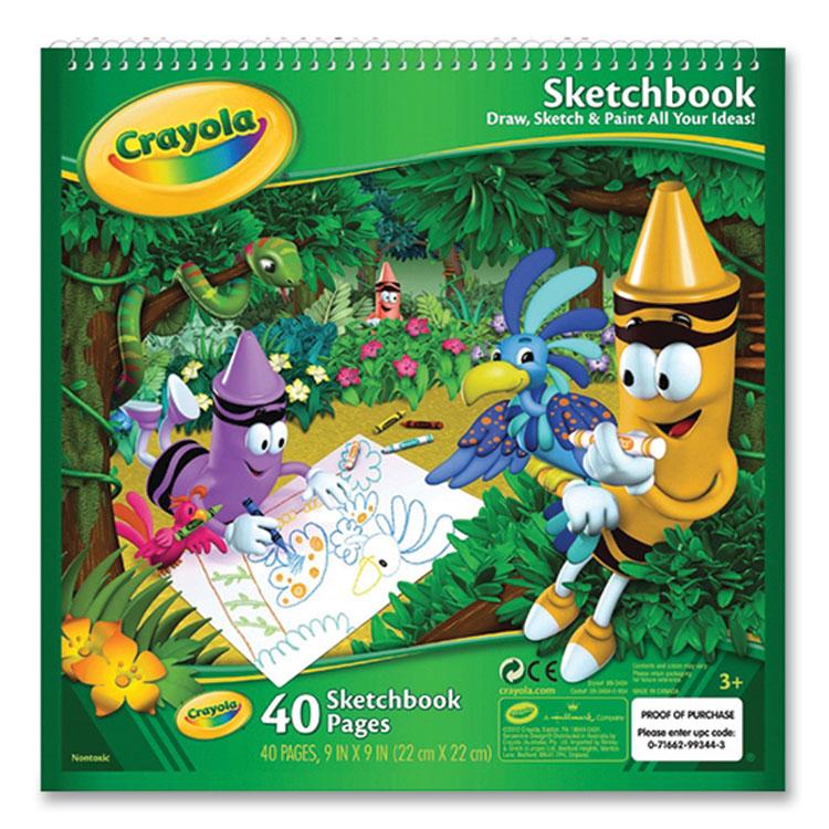 Crayola® Animal Animations Wirebound Sketchpad, Unruled, Gold/Green ...