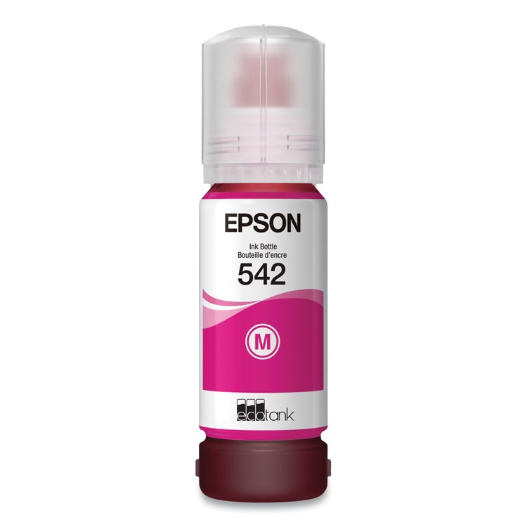 Epson® T542320S (T542) EcoTank Ultra High-Capacity Ink Bottles, Magenta ...