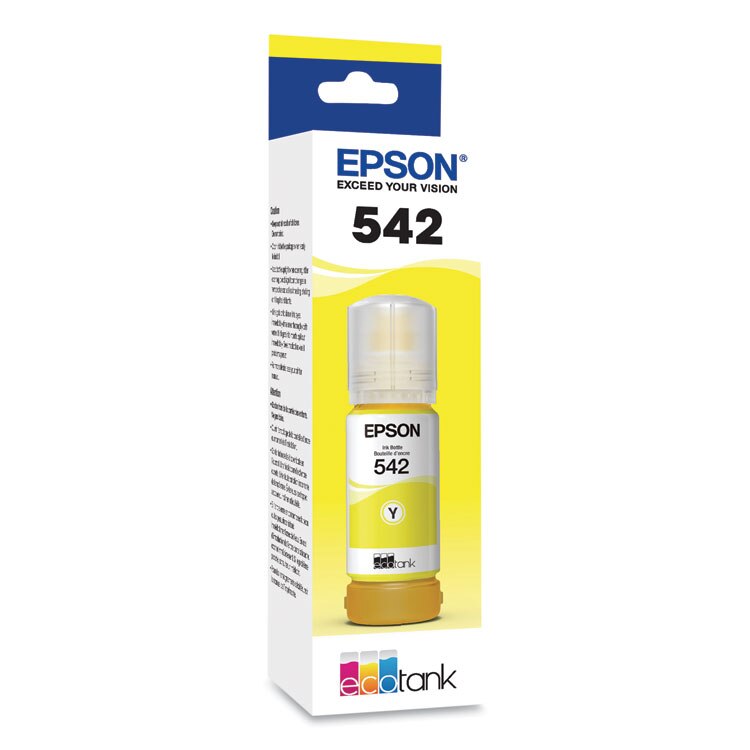 Epson® T542420S (T542) EcoTank Ultra High-Capacity Ink Bottles, Yellow ...
