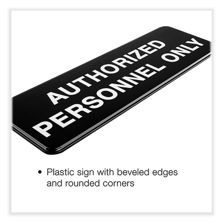 Excello Global Products® Authorized Personnel Only Indoor/Outdoor Wall ...