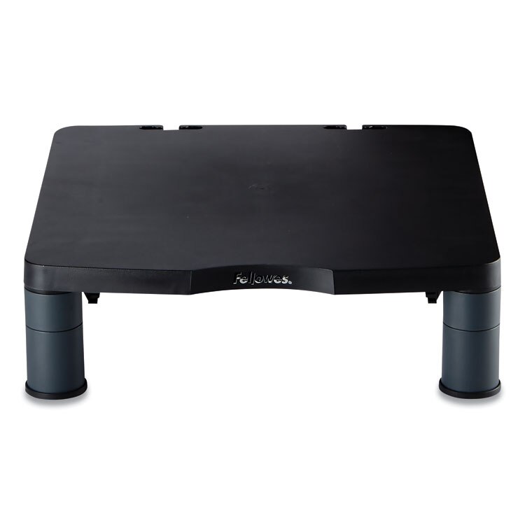 Fellowes® Standard Monitor Riser, 13.38" x 13.63" x 2" to 4", Graphite ...