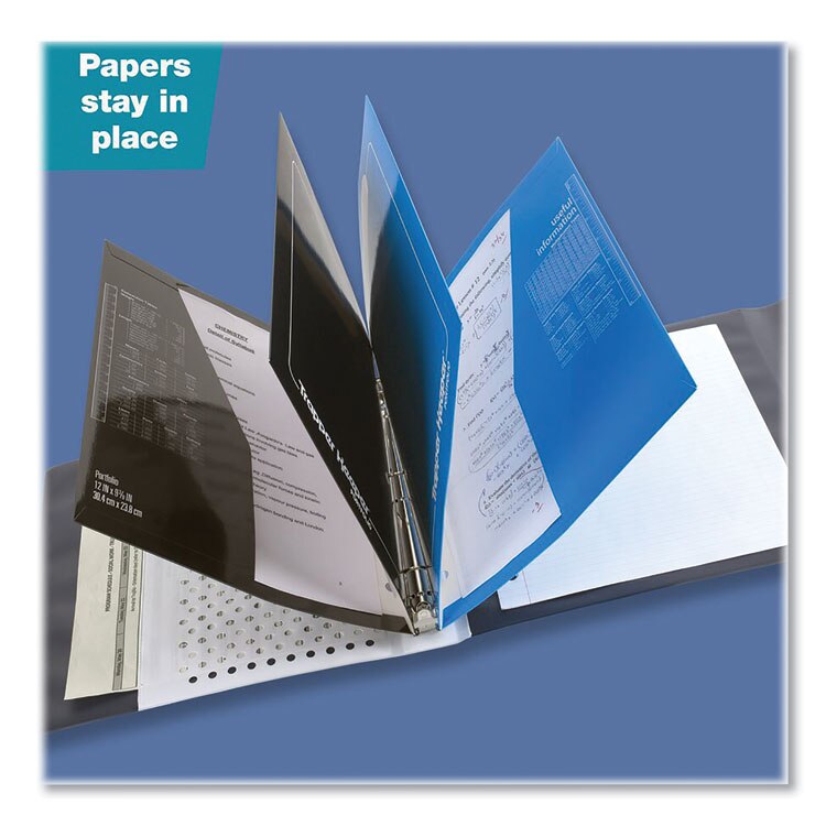 Mead® Trapper Keeper 3-Ring Pocket Binder, 1" Capacity, 11.25 x 12.19 ...