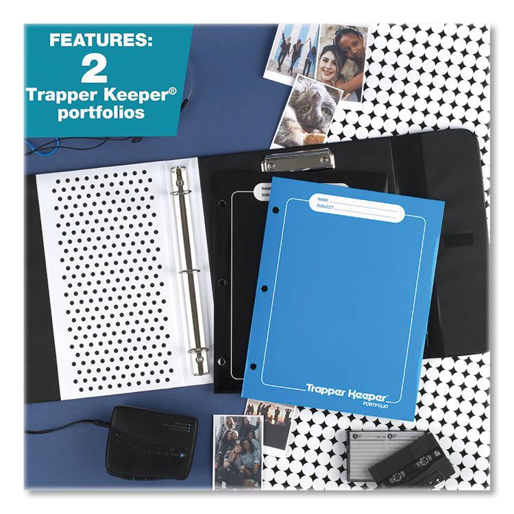 Mead® Trapper Keeper 3-Ring Pocket Binder, 1" Capacity, 11.25 x 12.19 ...