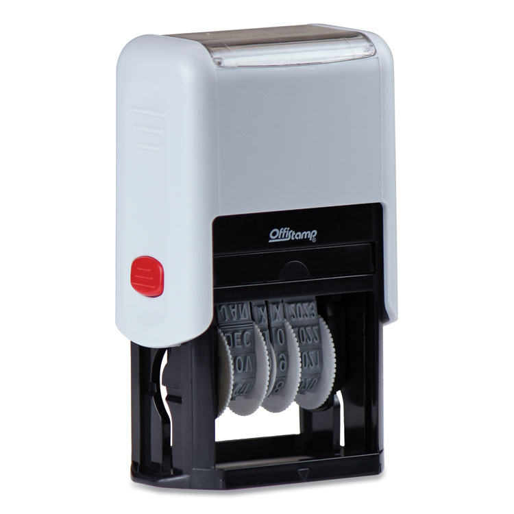 Offistamp® Self-Inking Date Stamp, 5 Years, 1" x 0.38", Black Ink at OSI