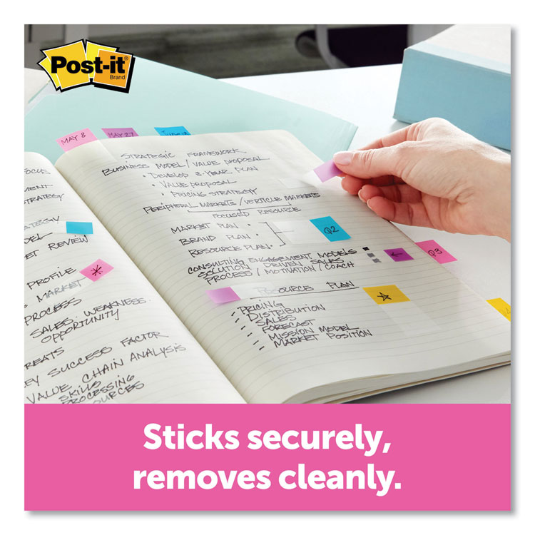 Post-it® Flags Small Flags, Seven Assorted Colors, 190 Flags at OSI