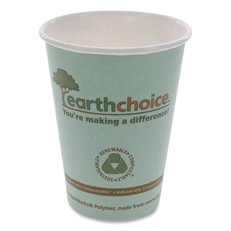 Pactiv EarthChoice Hot Cups, 12 oz, Teal, 1,000/Carton at OSI