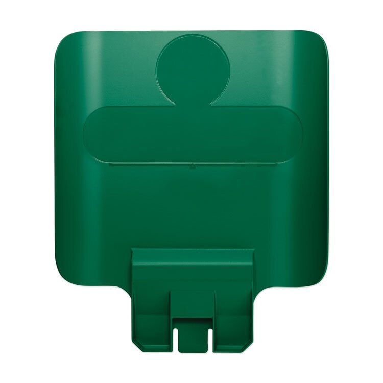 Rubbermaid® Commercial Slim Jim Recycling Station Billboard, Green at OSI