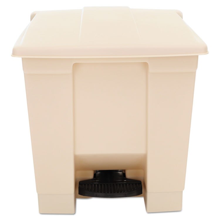 Rubbermaid® Commercial Indoor Utility Step-On Waste Container, Square ...