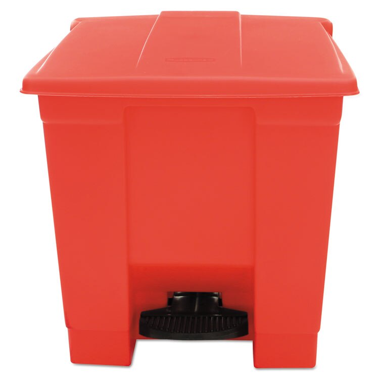 Rubbermaid® Commercial Indoor Utility Step-On Waste Container, Square ...