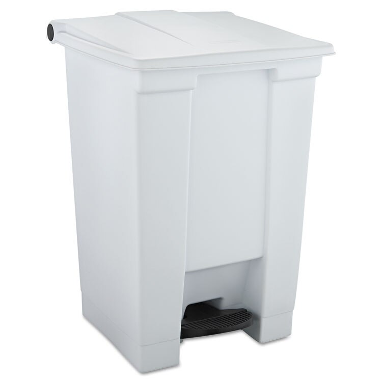Rubbermaid® Commercial Indoor Utility Step-On Waste Container, Square ...