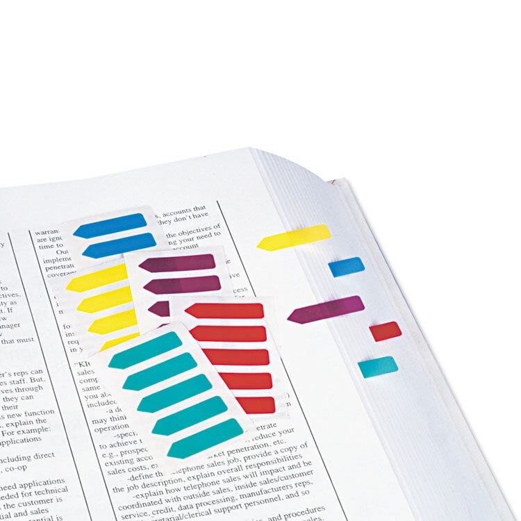 Redi-Tag® Mini Arrow Page Flags, Blue/Mint/Purple/Red/Yellow, 154 Flags ...