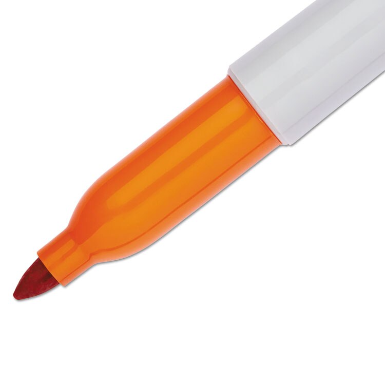 Sharpie® Fine Tip Permanent Marker, Orange, Dozen at OSI