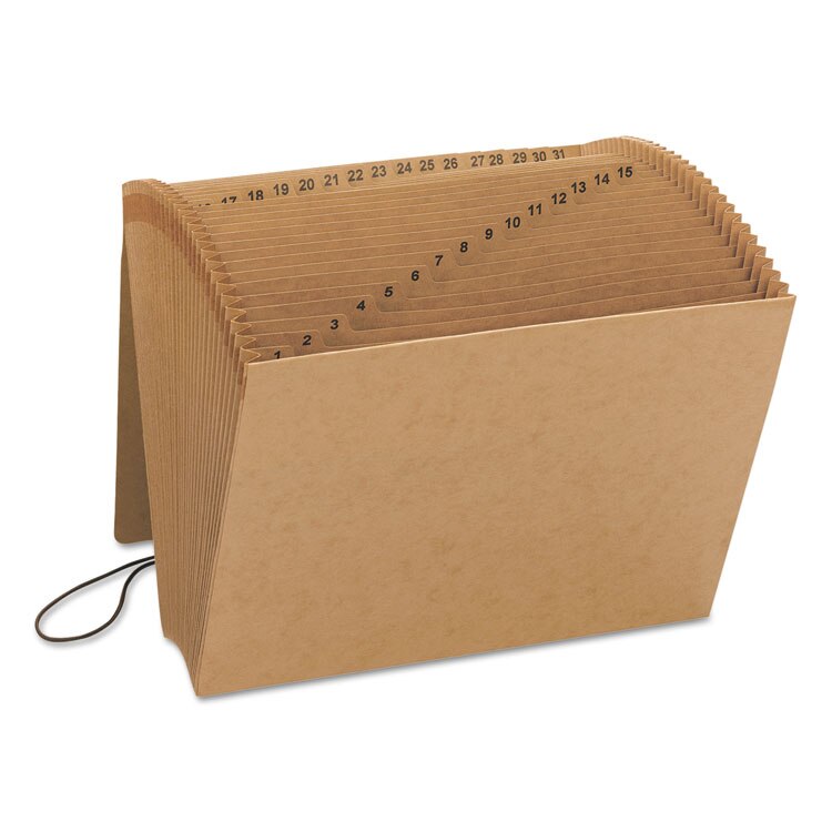 Smead® Indexed Expanding Kraft Files, 31 Sections, 1/31-Cut Tab, Letter ...