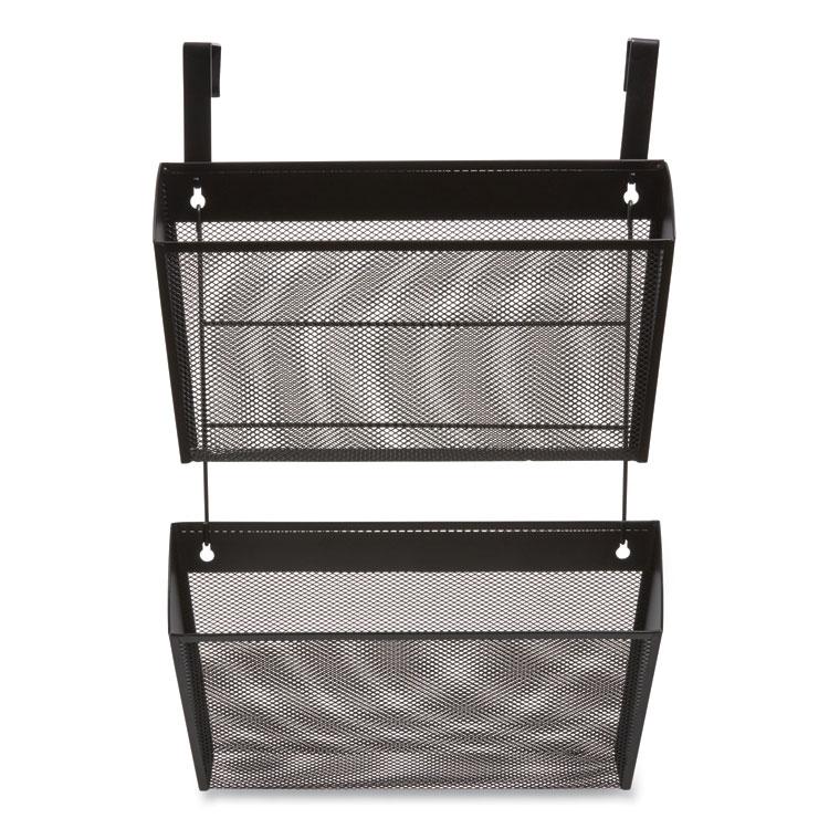 TRU RED™ Wire Mesh Wall File, 2 Sections, Letter Size, Black at OSI