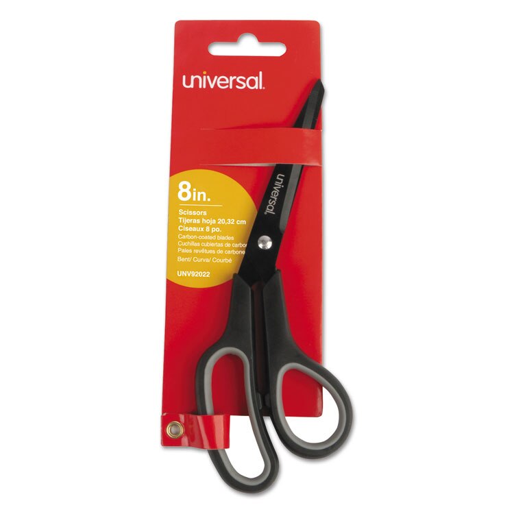 Universal® Industrial Carbon Blade Scissors, 8" Long, 3.5" Cut Length ...