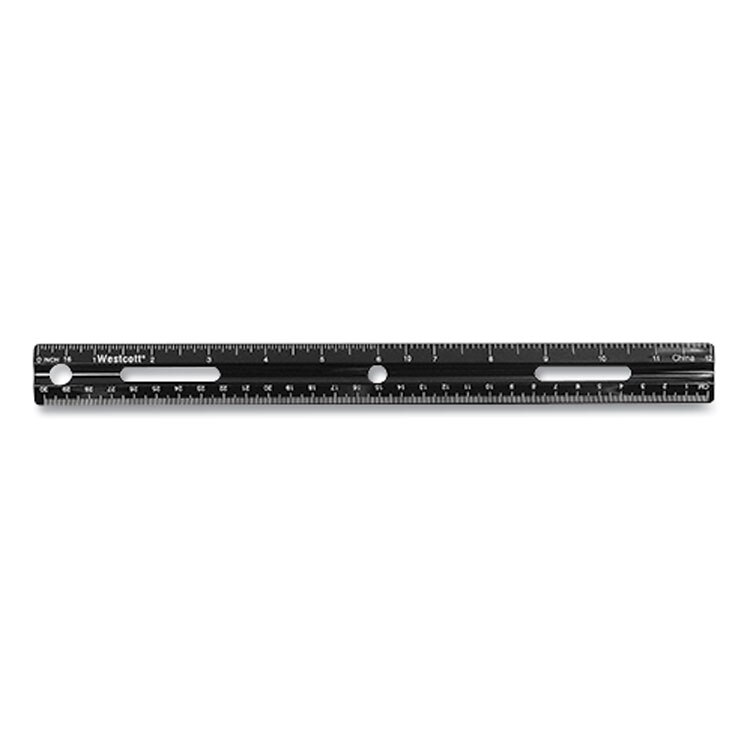 Westcott® KleenEarth Recycled Ruler, Standard/Metric, 12" Long, Plastic ...